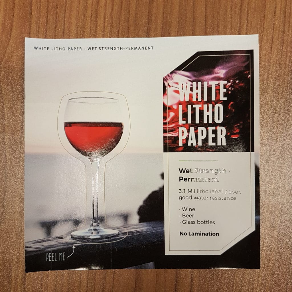 White Litho Paper Wet-Strength Permanent Labels – Circle/Square ...
